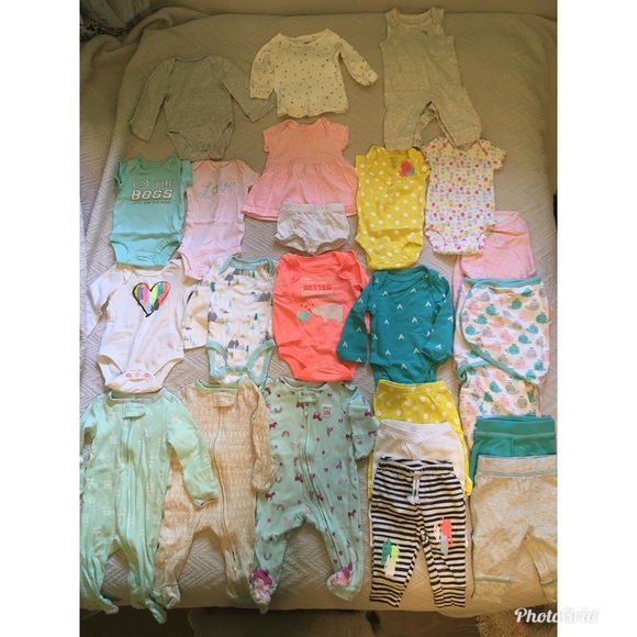 Other | Sold36pc Lot Of Newborn Baby Girl Clothes | Poshmark